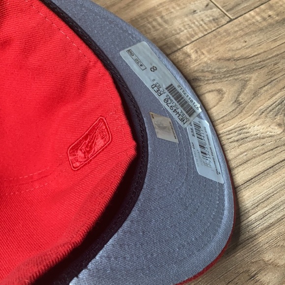 New Era | Accessories | Chicago Bulls Polished 3d Blood Red Fitted Hat ...